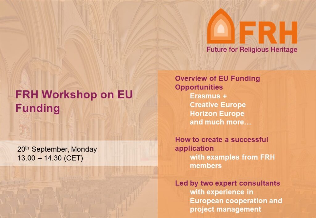 Register now for the FRH Workshop on EU Funding! - Future for Religious ...