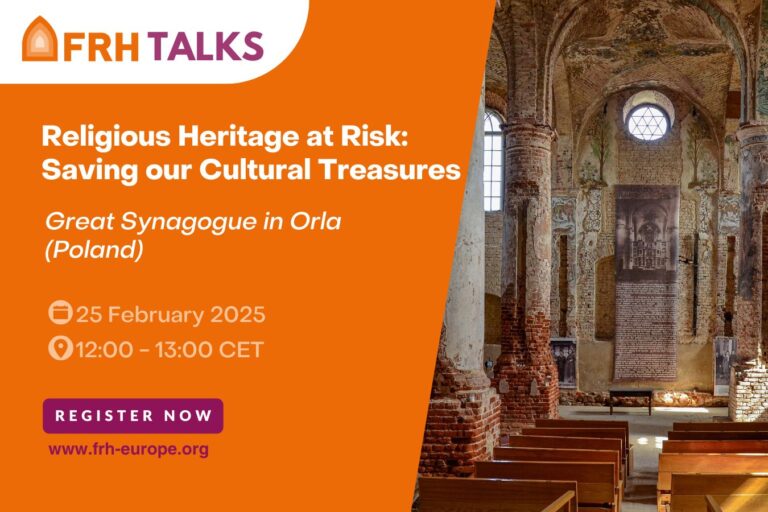 FRH TALKS | Religious Heritage at Risk: Saving our Cultural Treasures ...